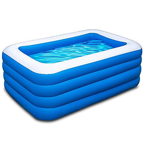 Inflatable Swimming Pool, 70x55x29 inch Inflatable Pool, Family Pool ...