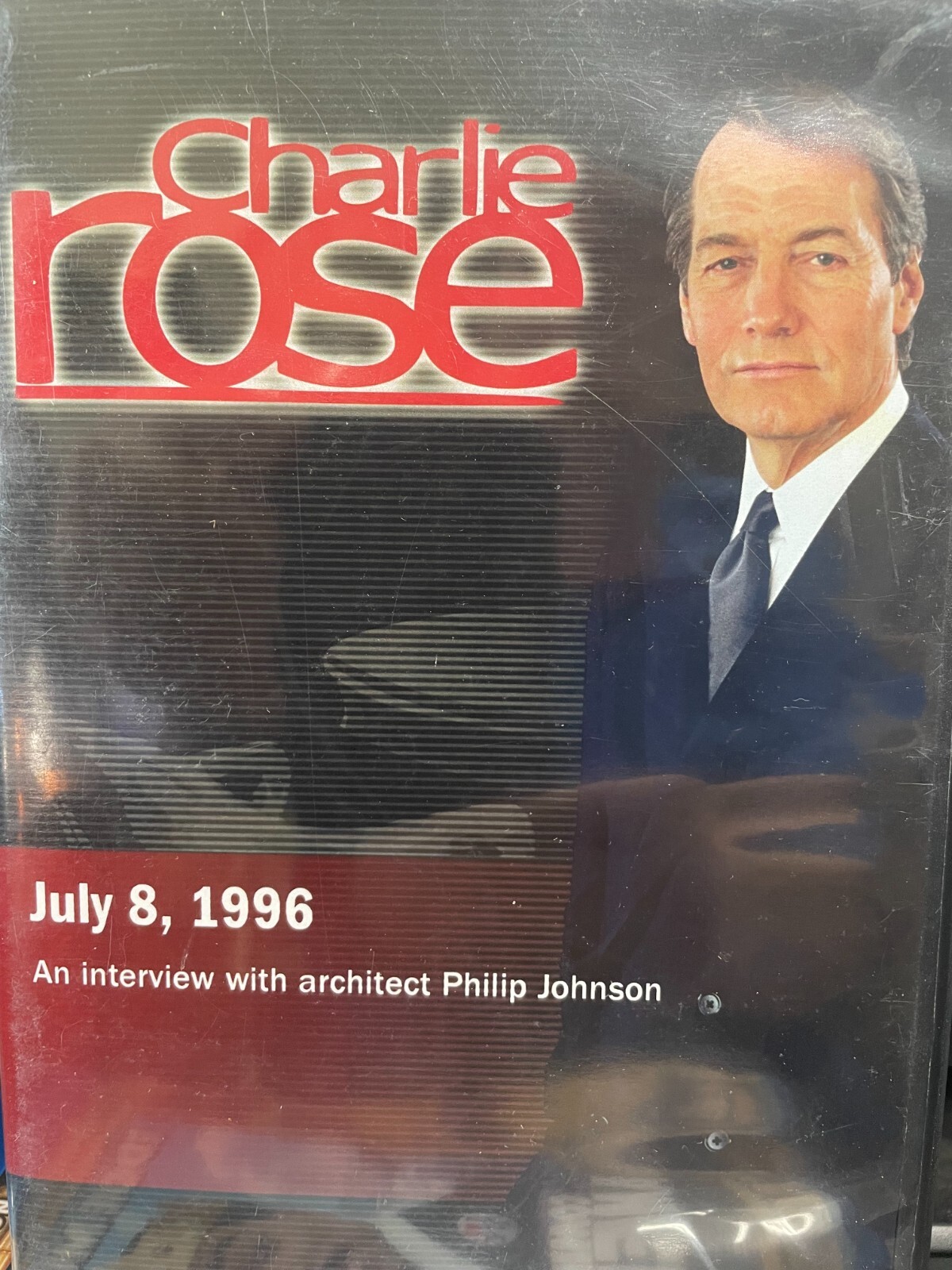 CHARLIE ROSE INTERVIEW DVD-R WITH Architect Philip Johnson July 8 1996 ...