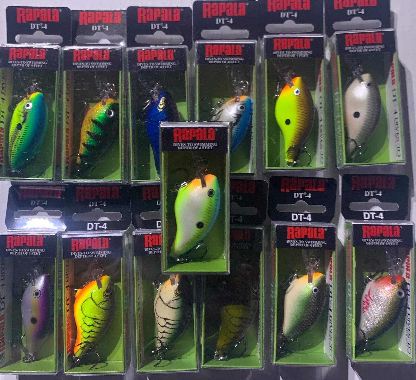 Rapala Dives To Series DT4 DT10 DT16 PICK Balsa Crankbait Fixed ...