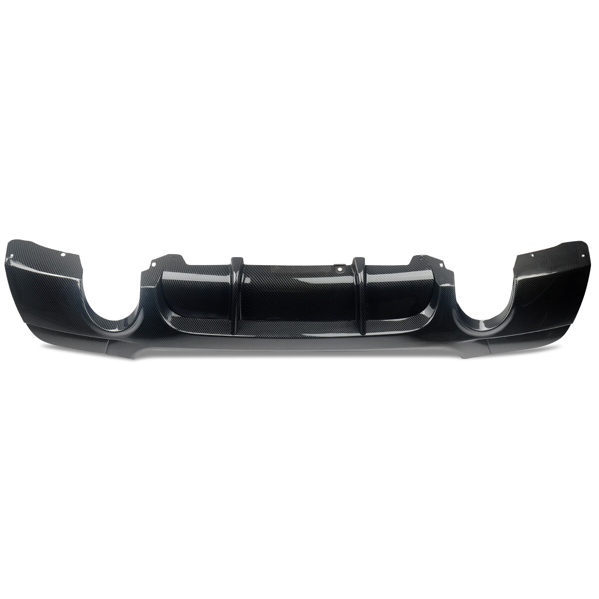 Carbon Fiber Style Dual Exhuast Rear Diffuser for BMW E92 E93 M-Sport ...