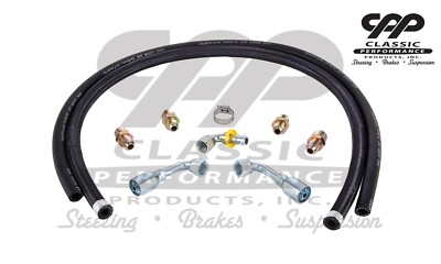 COMPLETE UNIVERSAL POWER STEERING HOSE KIT FOR GM TYPE II PUMP LS SWAP ...