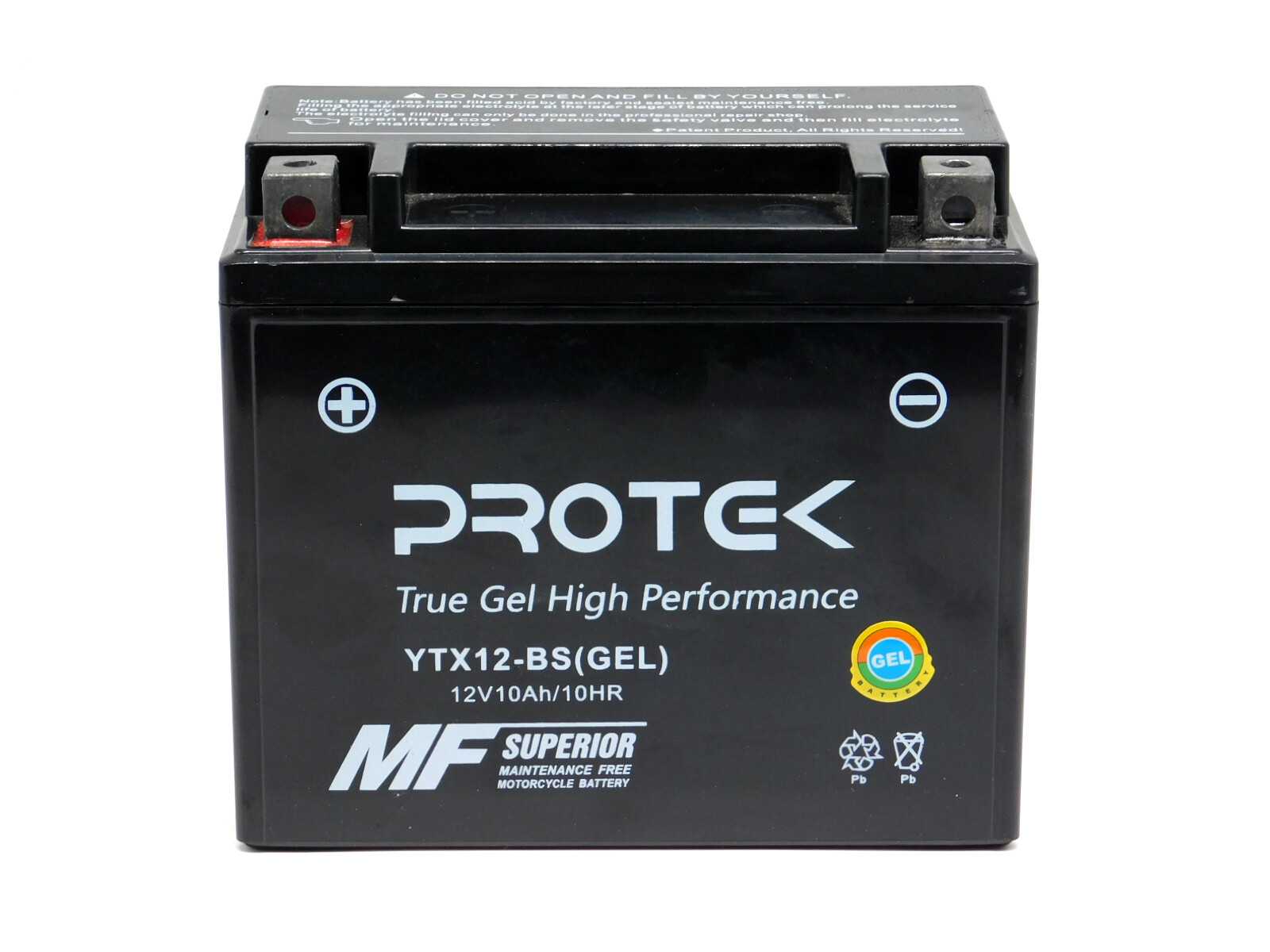 YTX12-BS 12V 10Ah Gel Battery for 1995-2007 Yamaha YZF600R 2005-2017 ...