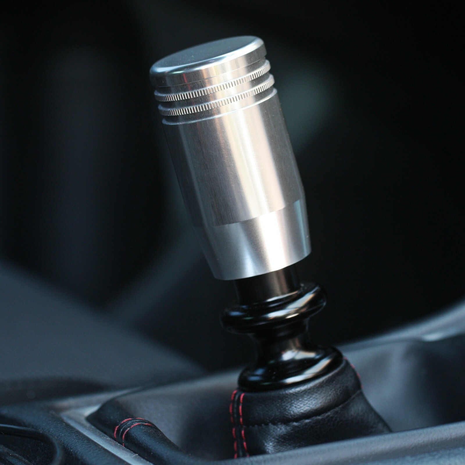 SSCO PS-K ANODIZED SILVER KNURLED PISTON 5 6 SPEED SHIFT KNOB WEIGHTED ...