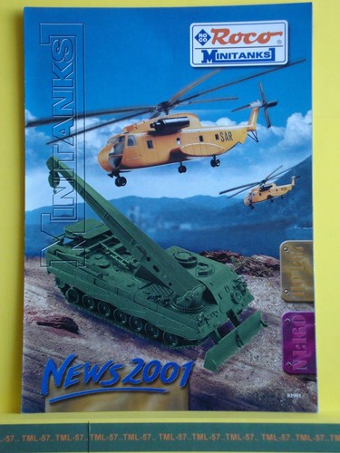 ROCO MINITANKS Catalogue news Neuheiten 2001 - D - UK - New Condition ...
