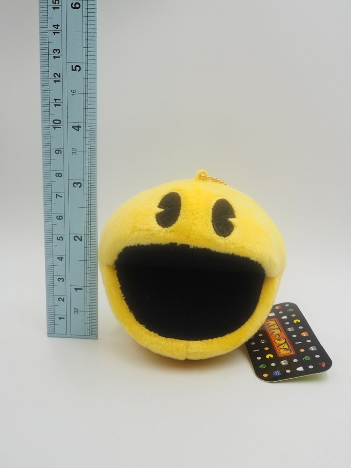 Pac-Man B1908 Yellow Sk Japan Plush 3.5" Toy Doll Japan Mascot Keychain ...