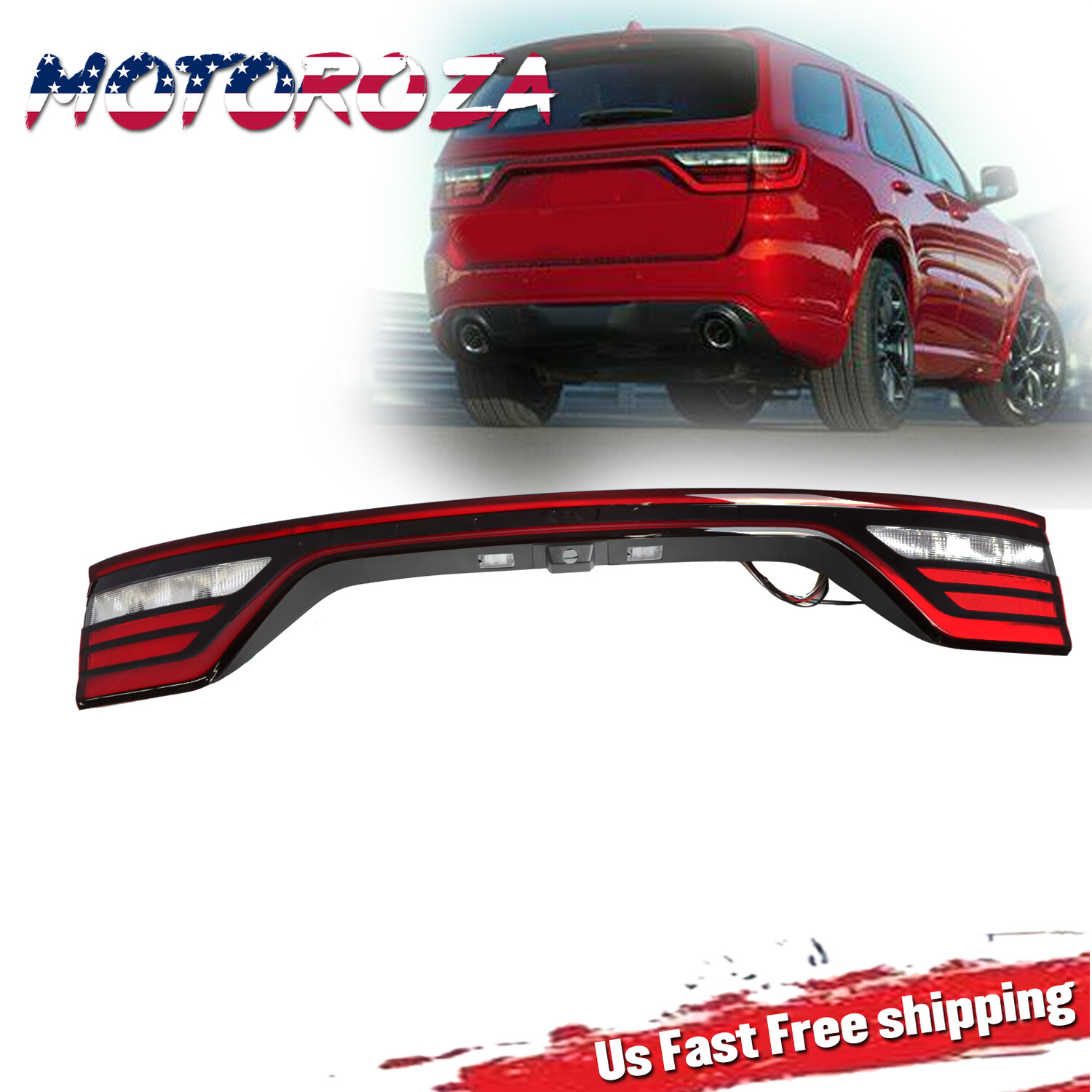 For 2014-2022 Dodge Durango Liftgate Taillight Lamps W/Camera Hole ...