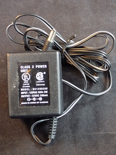 AC POWER ADAPTER 120VAC to 12VDC TRANSFORMER Wall Wart TESTED DC1200200 ...