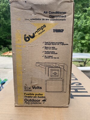 NEW!! GE Electrical TF60RCP AC Disconnect Switch, Outdoor, Nema 3R, 60 ...
