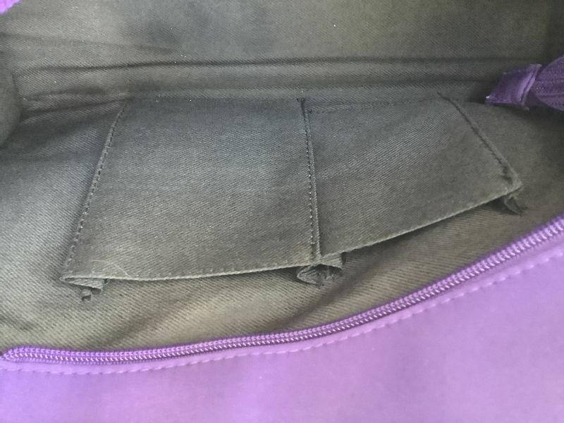 Purple Tote- Red Hat Society Purse by Elka Handbags, w/red embroidered ...