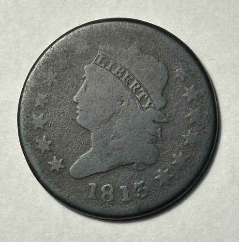 Large One Cent Penny U. S. United States 1813 Coin | eBay