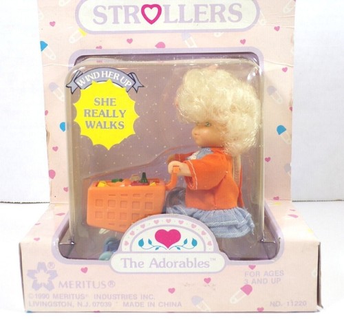 Vintage The Adorables Strollers Wind Up Doll Meritus Orange Shopping ...
