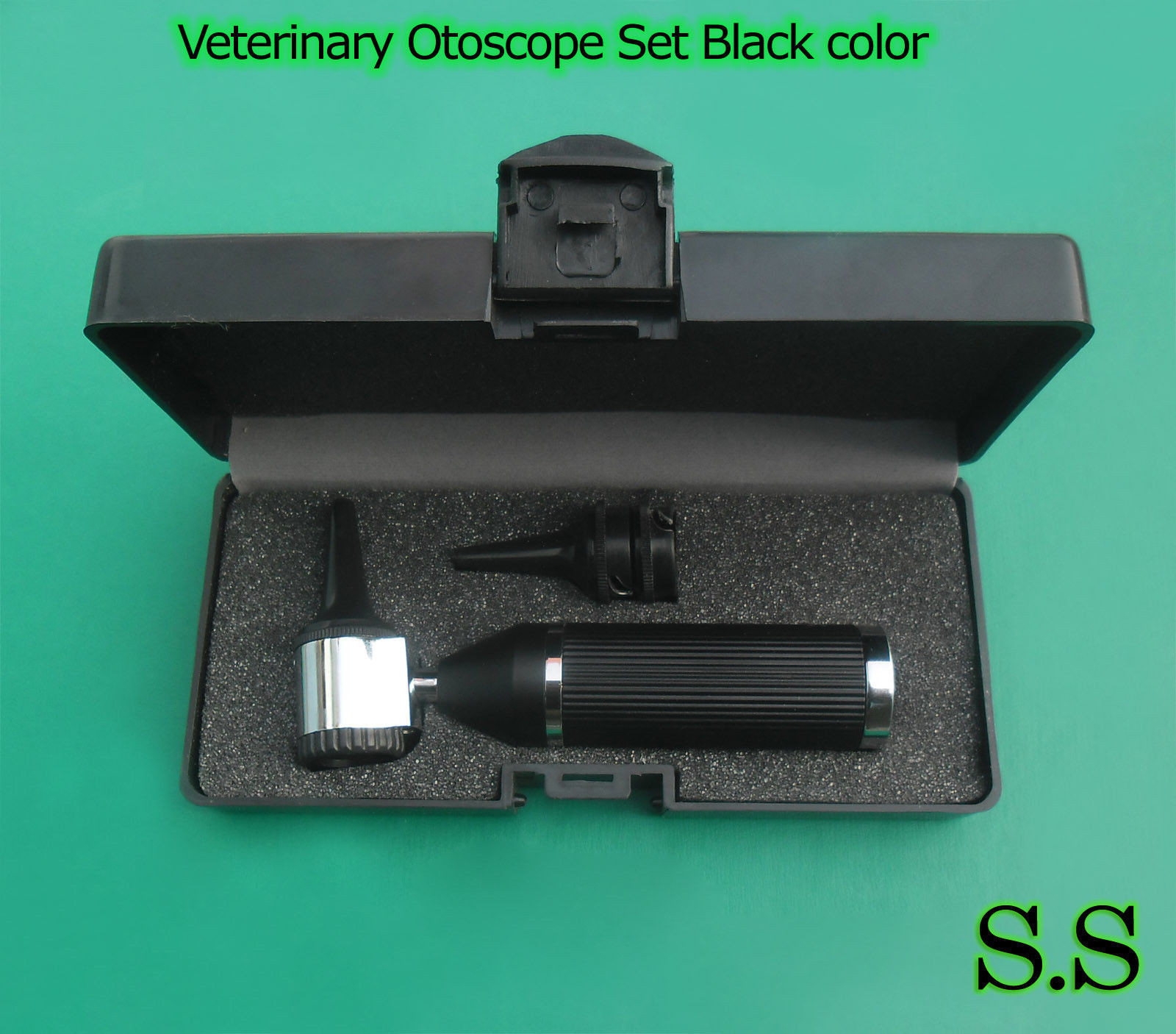 Veterinary Otoscope Set Animal Black Color Diagnostic Instruments | eBay