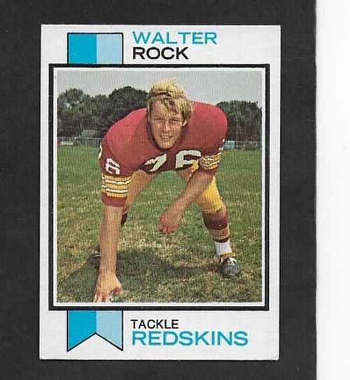 1973 Topps NFL Football #169 Walter Rock, Washington Redskins, NM NRMT ...