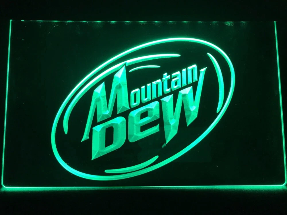 Mountain Dew Logo Neon-Like LED Sign, 52% OFF
