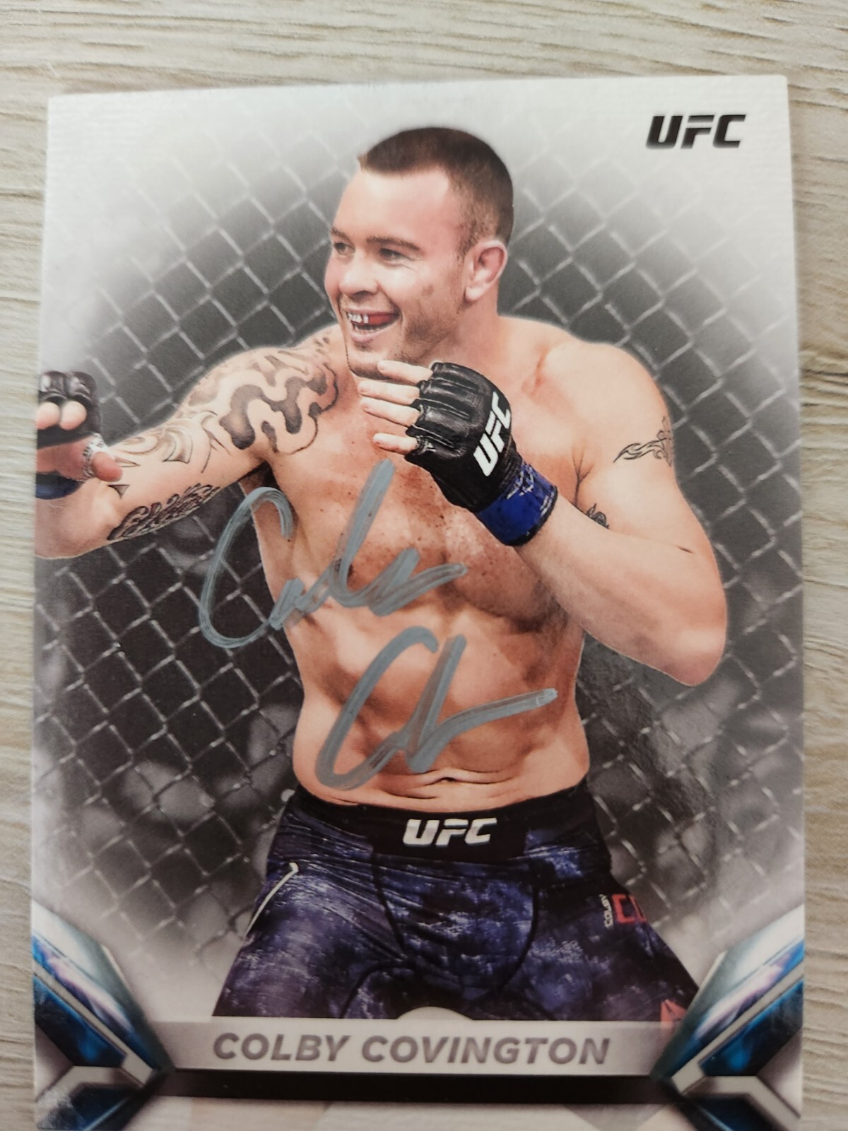 COLBY CHAOS COVINGTON SIGNED CARD AUTOGRAPHED UFC | eBay