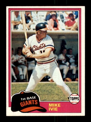 1981 Topps #236 Mike Ivie EXMT/NM Giants 229688 | eBay