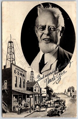 Uncle Ezra Old Time Radio Personality Antique PC Alka Seltzer ...