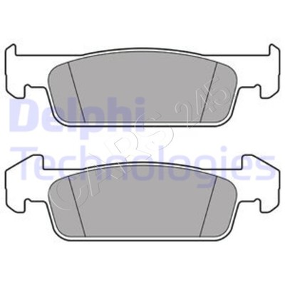 DELPHI Disc Brake Pad Set For RENAULT DACIA Logan II Thalia III 08 ...