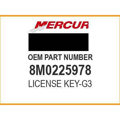Mercury LICENSE KEY-G3 8M0225978 OEM for sale online | eBay