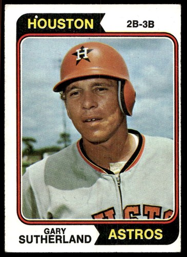 Gary Sutherland 1974 Topps 428 Houston Astros Baseball Card | eBay