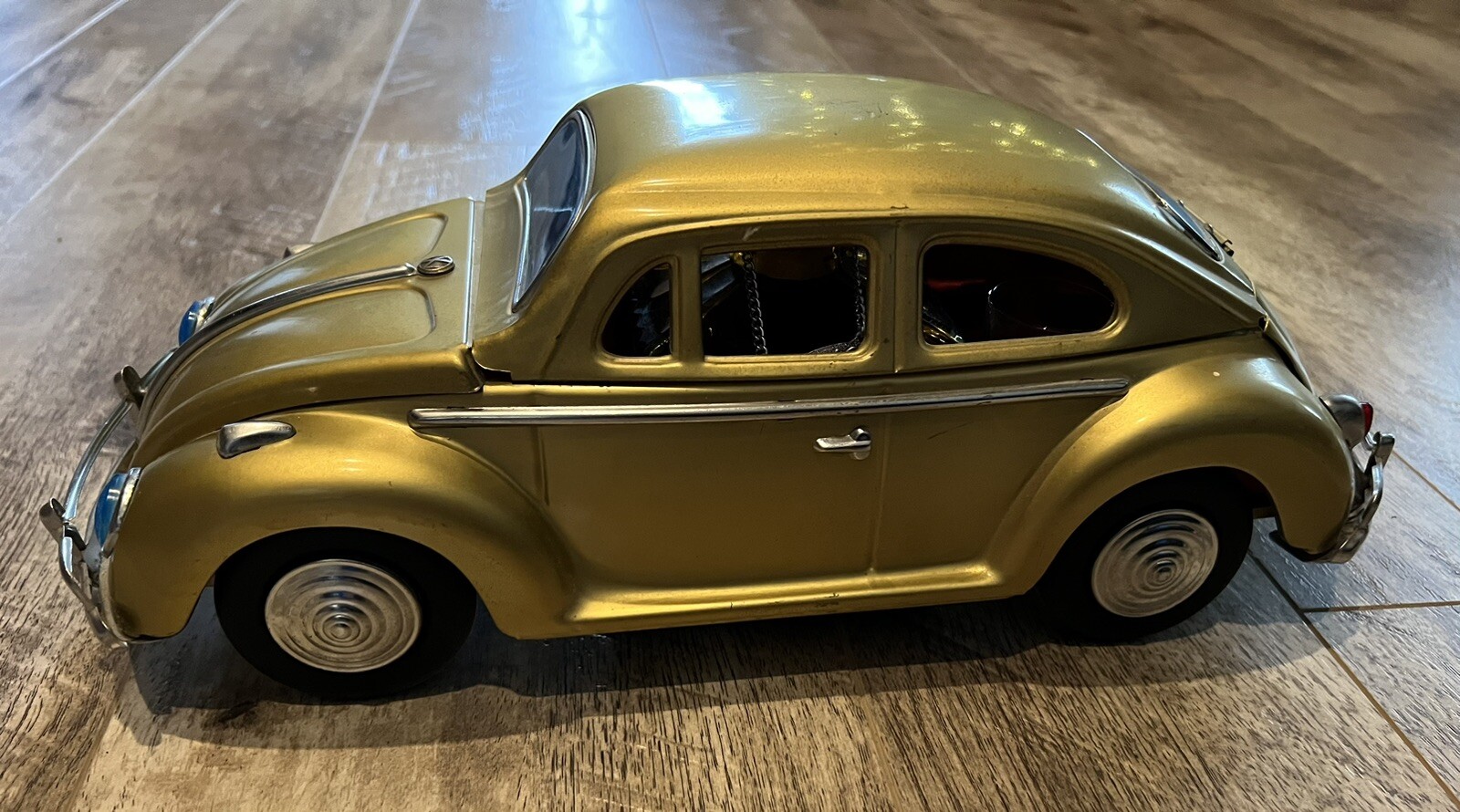 Vintage Rare Gold VW Volkswagen Beetle Bug Music Box Scotch, Whiskey ...