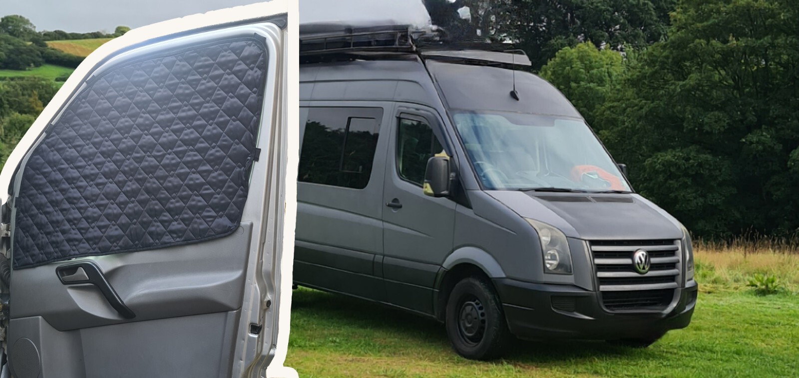 Mercedes Sprinter VW Crafter 2006-2018 Magnetic Thermal Window Blinds ...