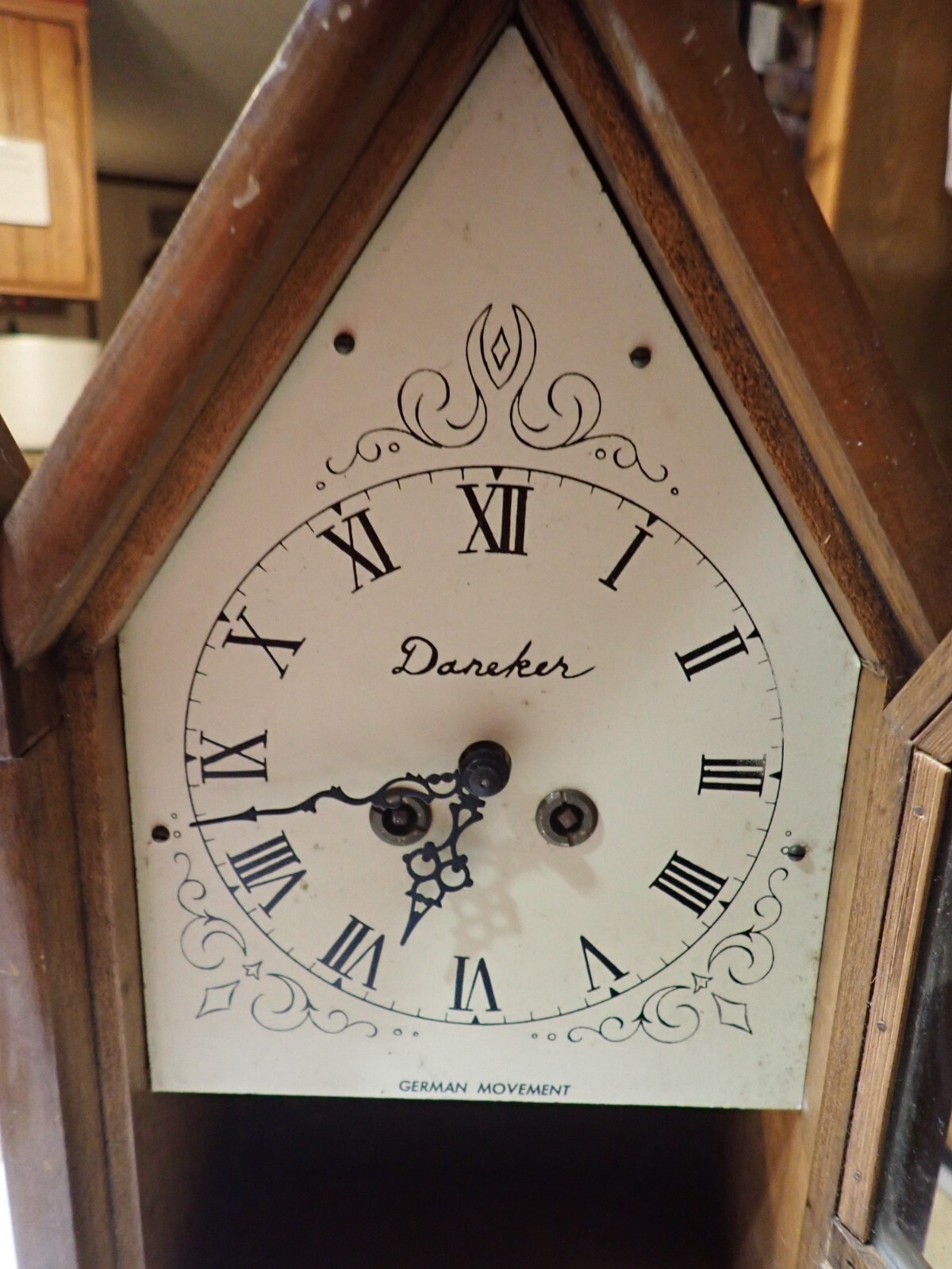 Vintage Daneker German Movement Mantle Clock w/ Key- parts or repair | eBay