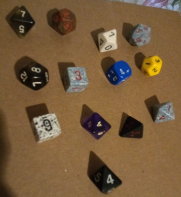 Mixed Lot Of 13 Dice For RPG FFG Themed Game Play | eBay