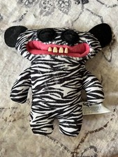 Fugglers Funny Ugly Monster 9 Inch Grin Grin Zebra Print Plush Creature ...