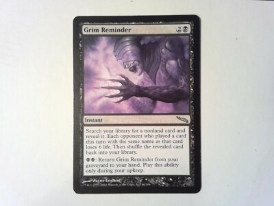 Grim Reminder - Mirrodin - Magic the Gathering MTG - Black | eBay