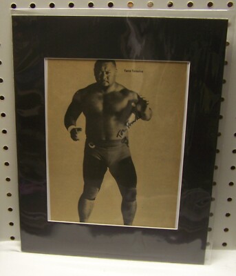 Prof. Toru Tanaka Matted signed Photo w/COA WWWF NWA PLEASE READ ...
