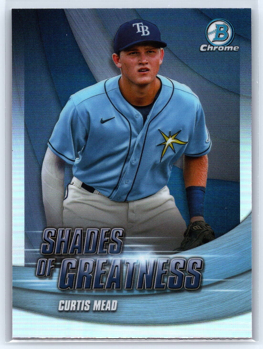 2022 BOWMAN CHROME SHADES OF GREATNESS #SG-13 CURTIS MEAD TAMPA BAY ...