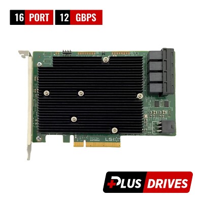 LSI 9300-16i 16 Port 12Gbps SAS 3 Host Bus Adapter TrueNAS UnRAID ZFS ...