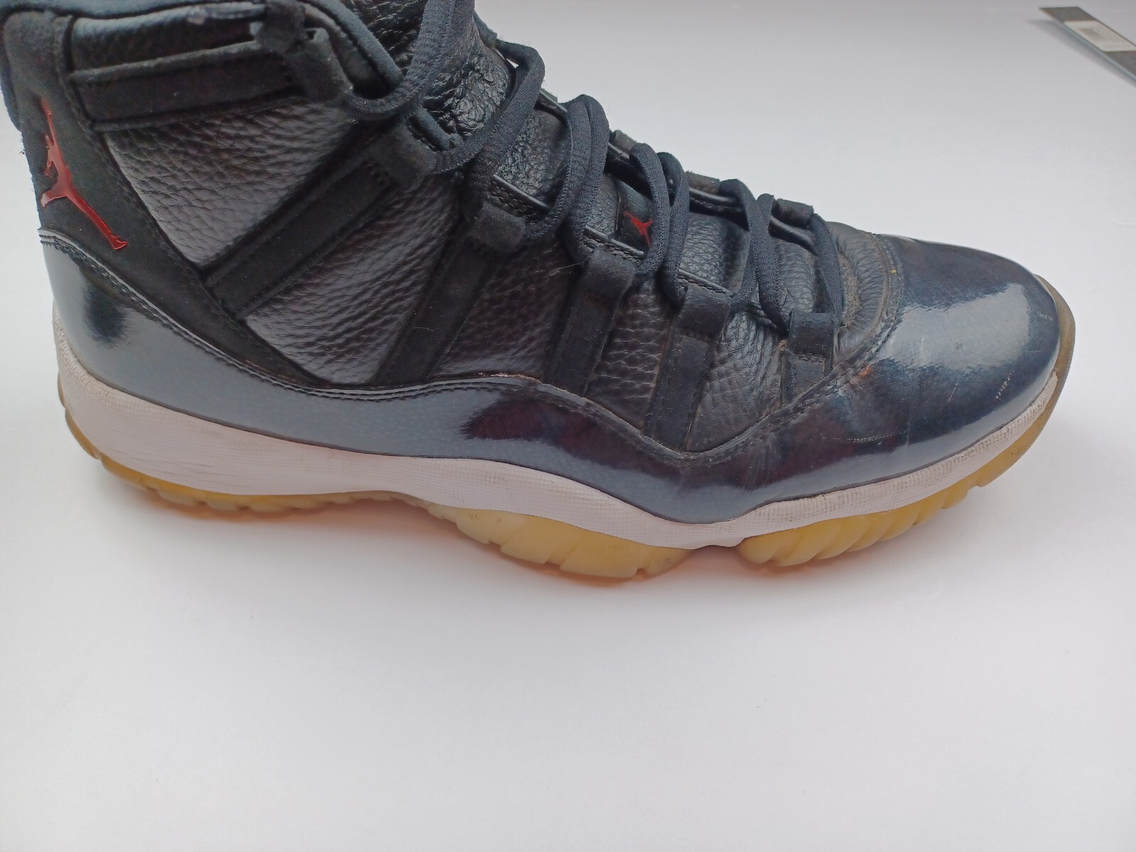 Nike Air Jordan 11 XI Retro 72-10 Mens Black White Red 378037-002 Shoes ...