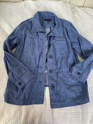 Talbots Size SP Petite Blue Jean Jacket Buttons Cotton Women's Coat | eBay