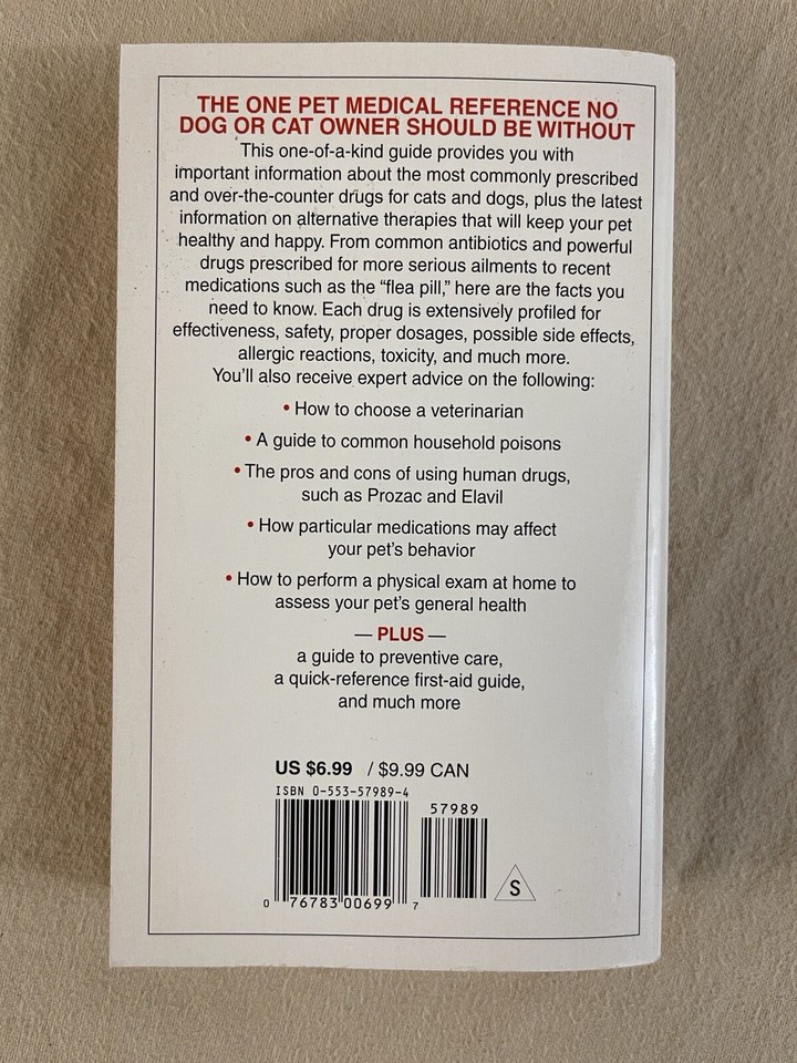 The Pill Book Guide to Medication for Your Dog and Cat - Bantam Books ...