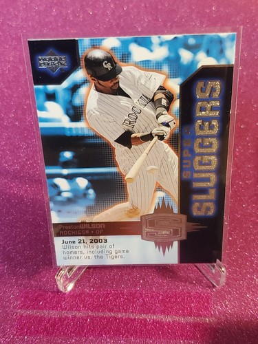 2004 Upper Deck Sluggers Insert Preston Wilson #SL-23 Colorado Rockies ...