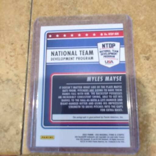 2023 USA Baseball Stars & Stripes MYLES MAYSE AUTO National Team - NTDP ...