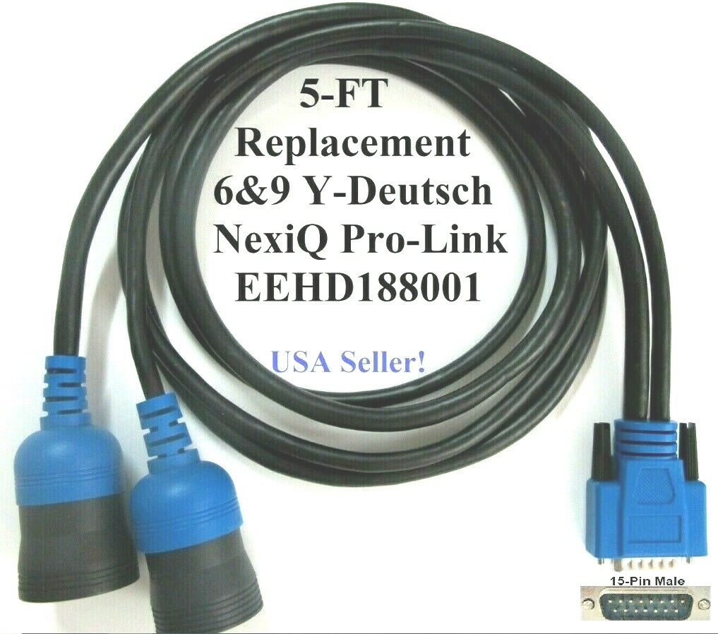5FT Heavy Duty 6 and 9 Deutsch Y Cable for the NexiQ Pro-Link EEHD ...