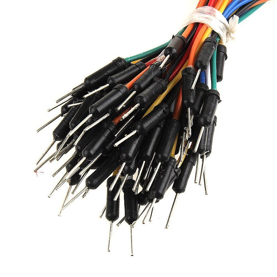 65 Pcs Electrical Jumper Preformed U-shape Solderless Wire Breadboard ...
