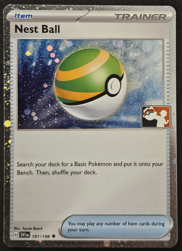 NEST BALL 181/198 Cosmos Holo Play! Pokemon Prize Pack Series Stamped ...