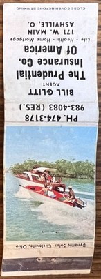 Bill Glitt Ashville OH Ohio Agent for Prudential Insurance Matchbook ...