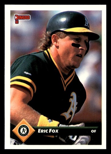 1993 Donruss Baseball Card #287 Eric Fox Oakland Athletics | eBay