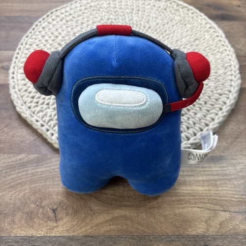 Among Us Blue Crewmate Plush with Red Headphones Headset 7” | eBay