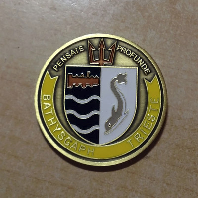 Bathyscaphe Trieste Deep Sea Submergible , Deep Submergence Coin ...