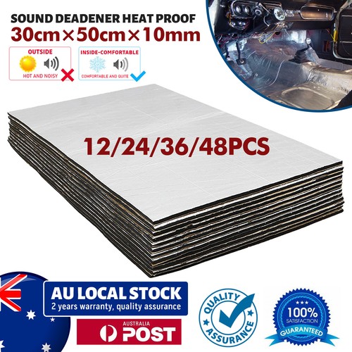 50*30CM Thermal Sound Deadener Car Roof Heat Shield Insulation Noise ...