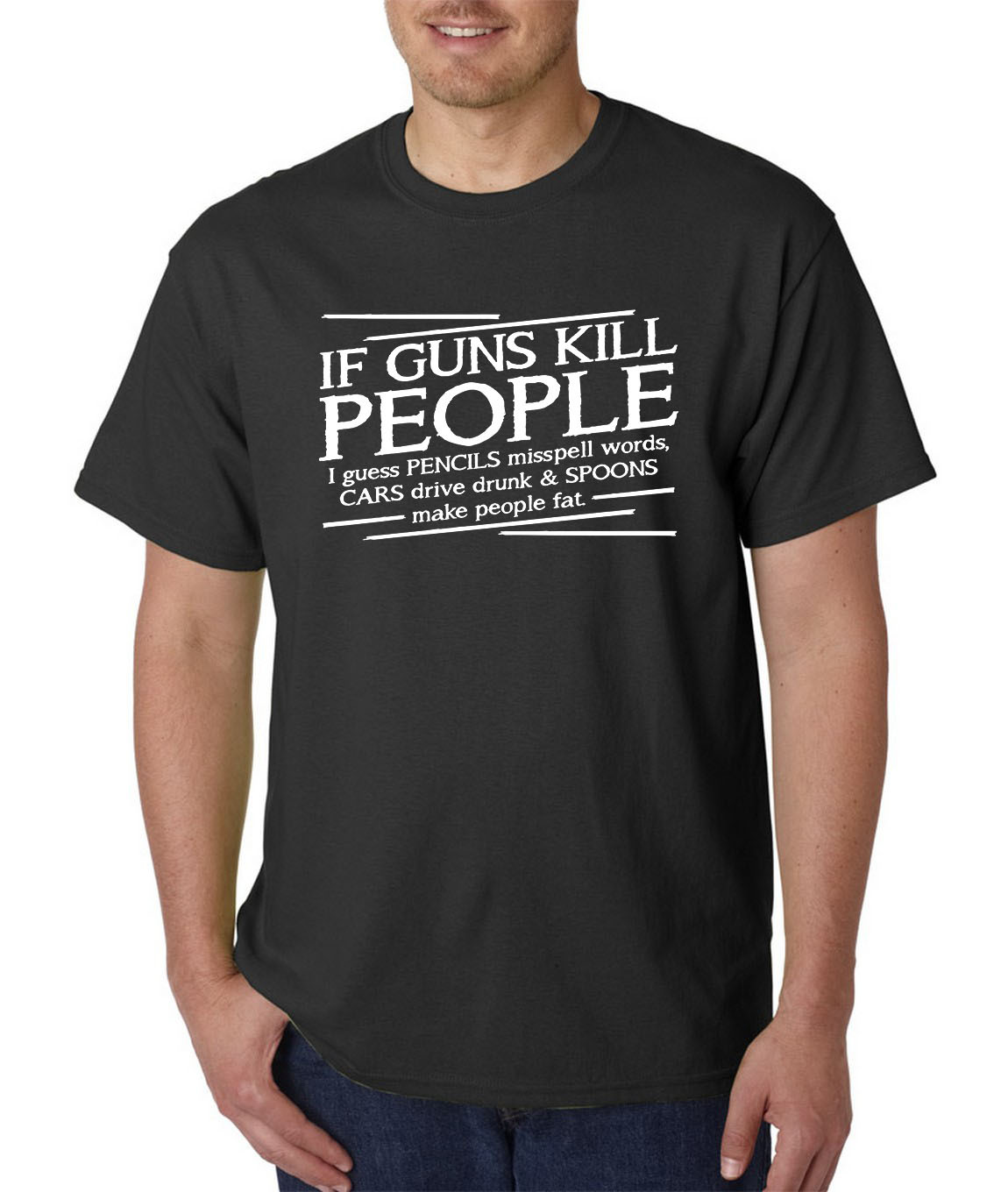 If Guns Kill People T-Shirt - 2nd Amendment Pro Gun Rights USA Lives ...