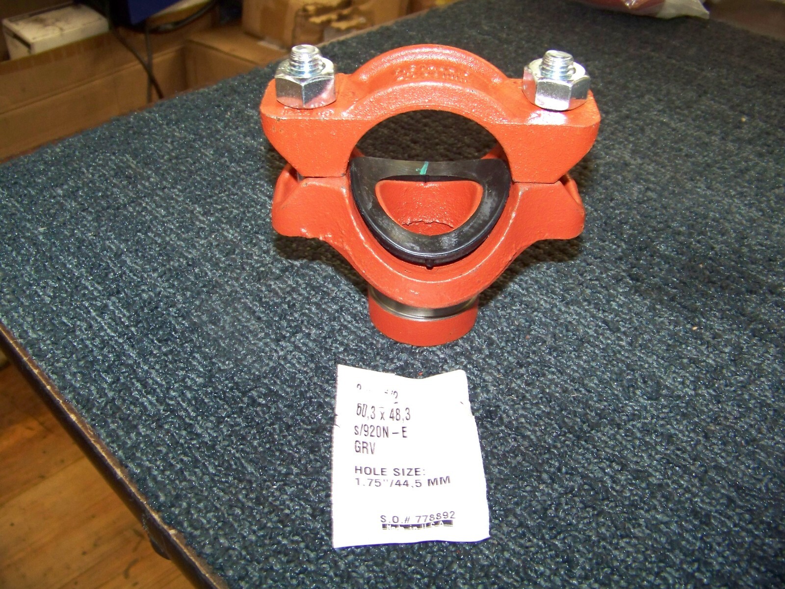 Victaulic Mechanical Tee Bolted Outlet 2 x 1 1/2 Firelock Style 920 ...