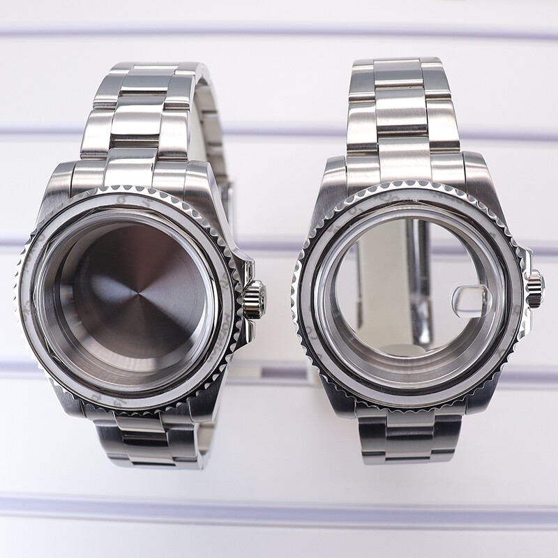 40mm Modified GMT watch case strap Sapphire Glass stainless steel ...