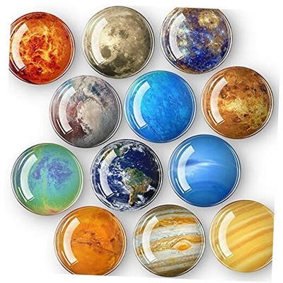 12 Planets Glass Fridge Magnet, Powerful, Enhanced, Fridge Decorative ...